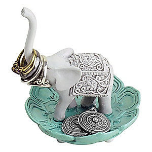 Evelots Ring Holder-Good Luck Elephant-Jewelry Bowl/Stand-Earring/Necklaces