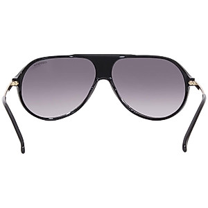 Carrera Women's Hot65 Pilot Sunglasses, Black/Gray Shaded, 63mm, 11mm