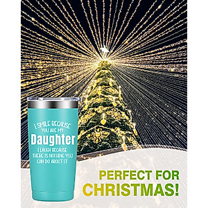 WOELIVE Daughter Gifts from Mom, Dad - Gifts for Daughter - Christmas Birthday Gifts for Daughter, Grown Daughter, Adult Daughter Gifts, 20oz Stainless Steel Insulated Daughter Tumbler