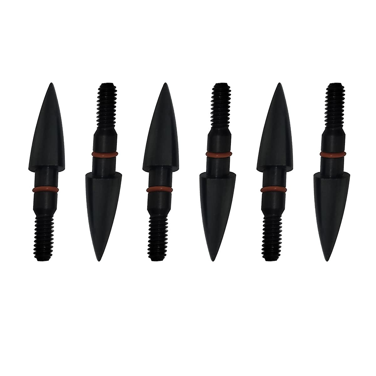 100/125/150/200 Grains Archery Field Points Practice Field Tips, Archery Target Practice Hunting Arrow Tip for Recurve, Compound Bow Crossbow, Steel Screw in Broadheads 12 PCS (5/16″-100grains)