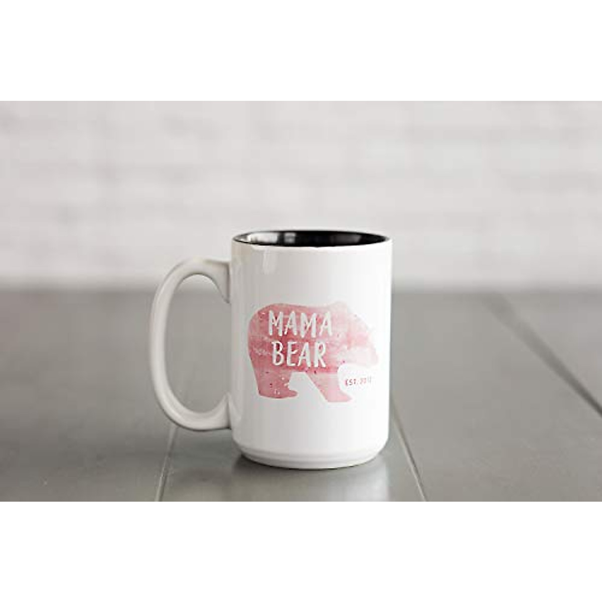 Personalized Coffee Mug with Name 15 oz, Custom Cup for Men and Women Best Friends (Mama Bear Design) - Perfect Christmas Present, Stocking Stuffers for Her