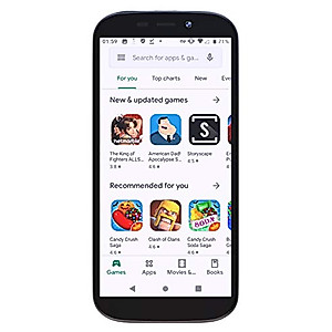 RCA G2 32GB+3GB RAM, 5.5 18:9 Display, Android 9 Pie, Unlocked Phone (Black)