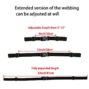 Sternum Strap for Backpacks, Backpack Chest Strap for Adults and Kids, 2 Pack Heavy Duty Adjustable Outdoor Backpack Accessories with Quick Release Buckle for Hiking Climbing Riding Runing and Blower