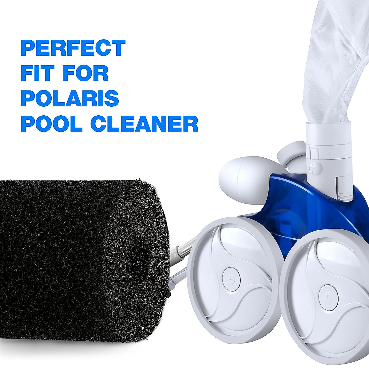 muscccm for Polaris Pool Cleaner Parts, 6 Pack Sweep Hose Tail Scrubbers Replacement for Sweep Pool Cleaner Fits Polaris 180 280 360 380 480 3900