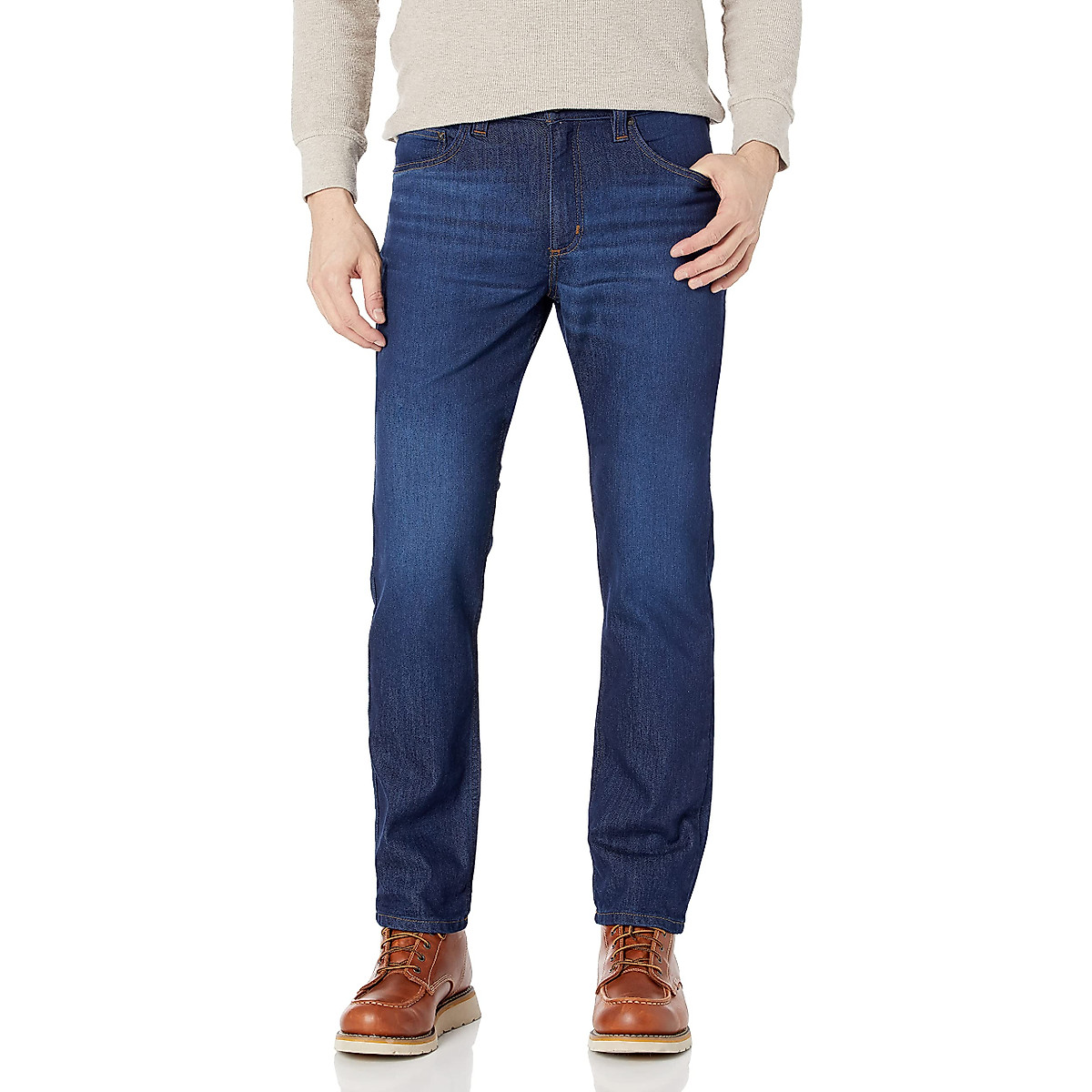 Carhartt Men's Force Straight Fit Low Rise 5-Pocket Jean, Everest, 36 x 32