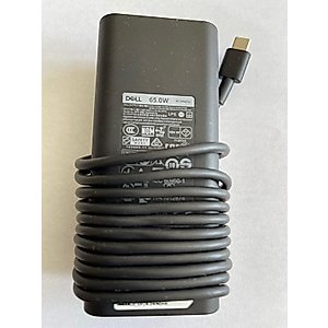 FOR DELL New Replacement Dell 65W Type -C AC Adapter for Dell Latitude 9410 2-in-1, Latitude 9510, Latitude 3410, Latitude 3510, Compatible Dell P/N:002YK0F, 0M1WCF, 0JYJNW, 0K5MD6, 9FNYW, 492-BCBI.