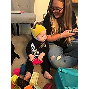 LDDCX Baby Birthday Party Crown Headband Hat, Knitted Hat Warm Beanie Cap.(LDZ28) (Yellow)