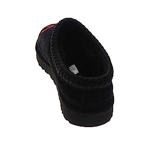 UGG Men's Tasman Logo Slipper, Black / Samba Red, 11