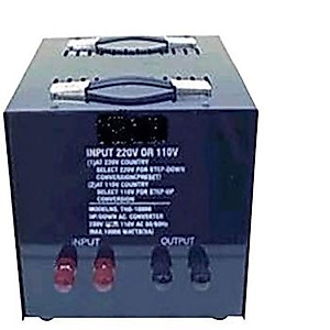 TC-15000A-U/D 15,000 Watt Step Up/Down Voltage Converter Transformer, 110 to 220 or 220 to 110-110/120/220/240 V