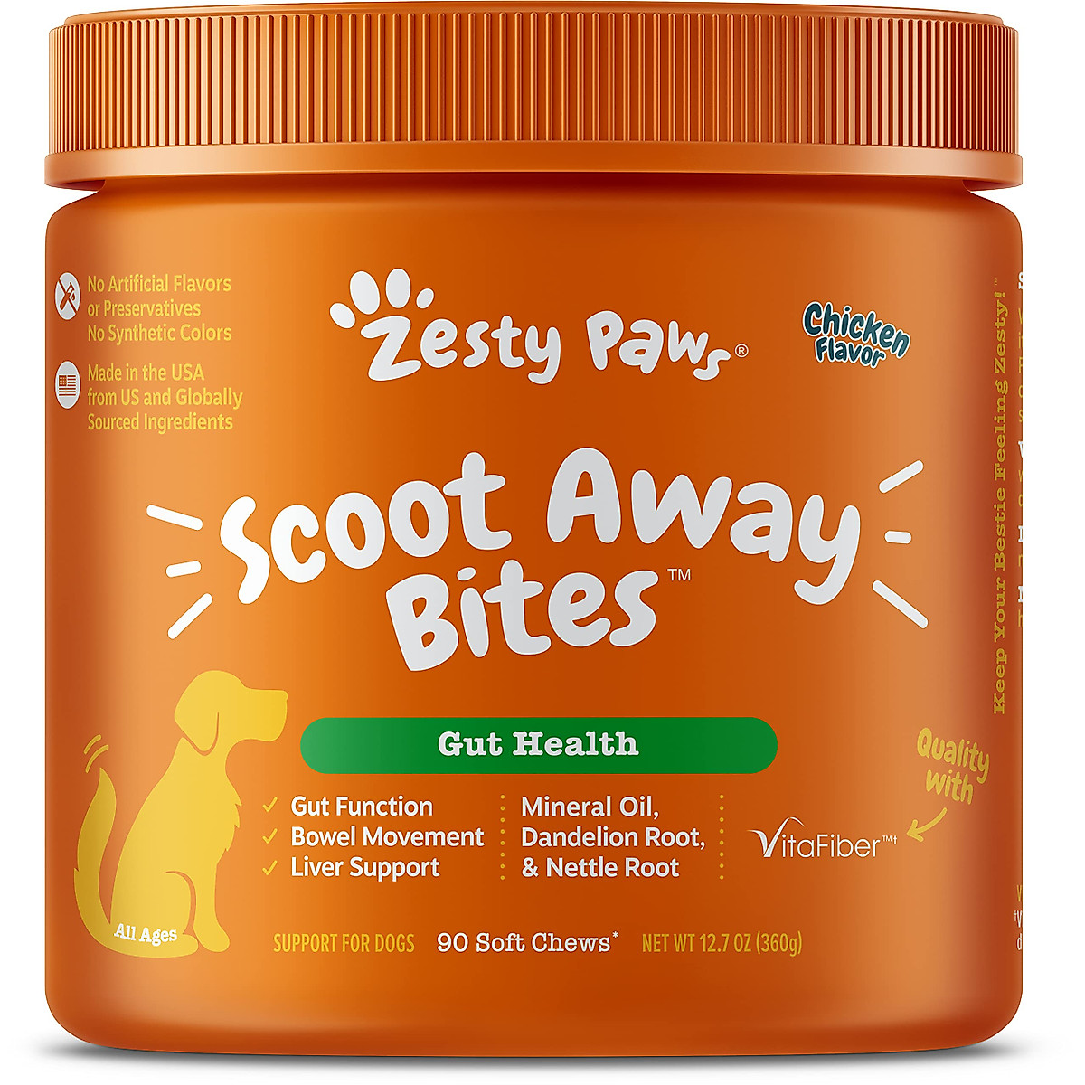 Probiotics for Dogs - Probiotics for Gut Flora, Digestive Health + Scoot Away Soft Chews for Dogs - with Bromelain