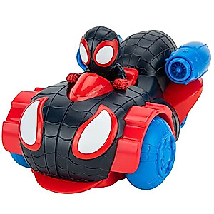 Marvel Spidey and His Amazing Friends Quick Shot Vehicle (Miles Morales: Spider-Man) - Quick Shot 2-in-1 Vehicle