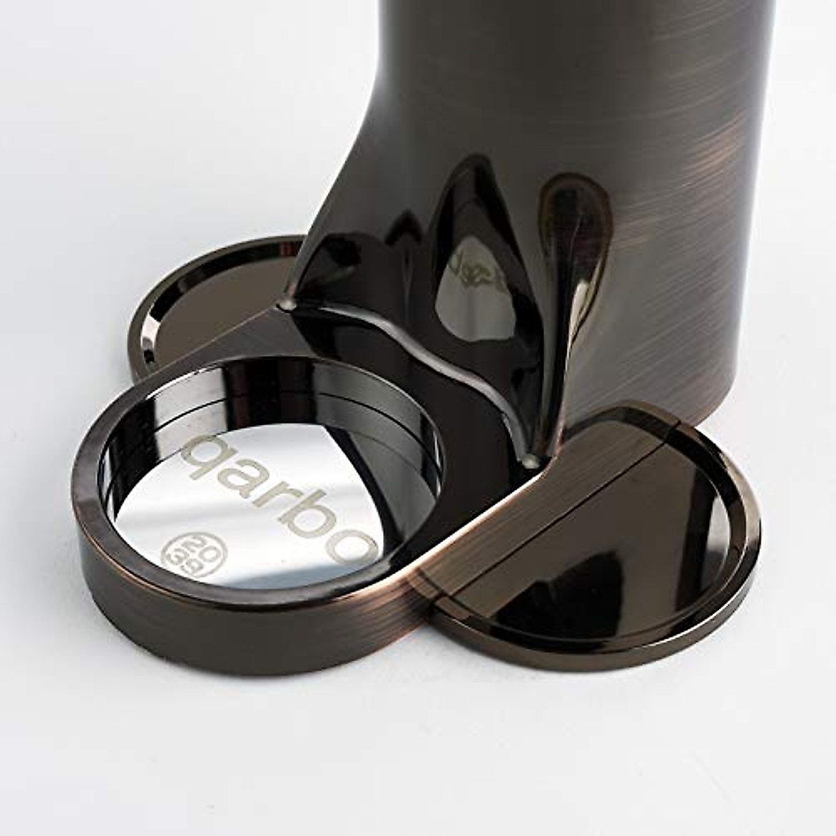 qarbo sparkling water maker OUR BEST DEAL with 4 bottles and 4 airchage caps (Dark Bronze)