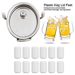 Plastic Keg Lid Feet Replacement Accessories For Homebrew Beer Keg Parts Kegging Hardware Tool 12 PCS