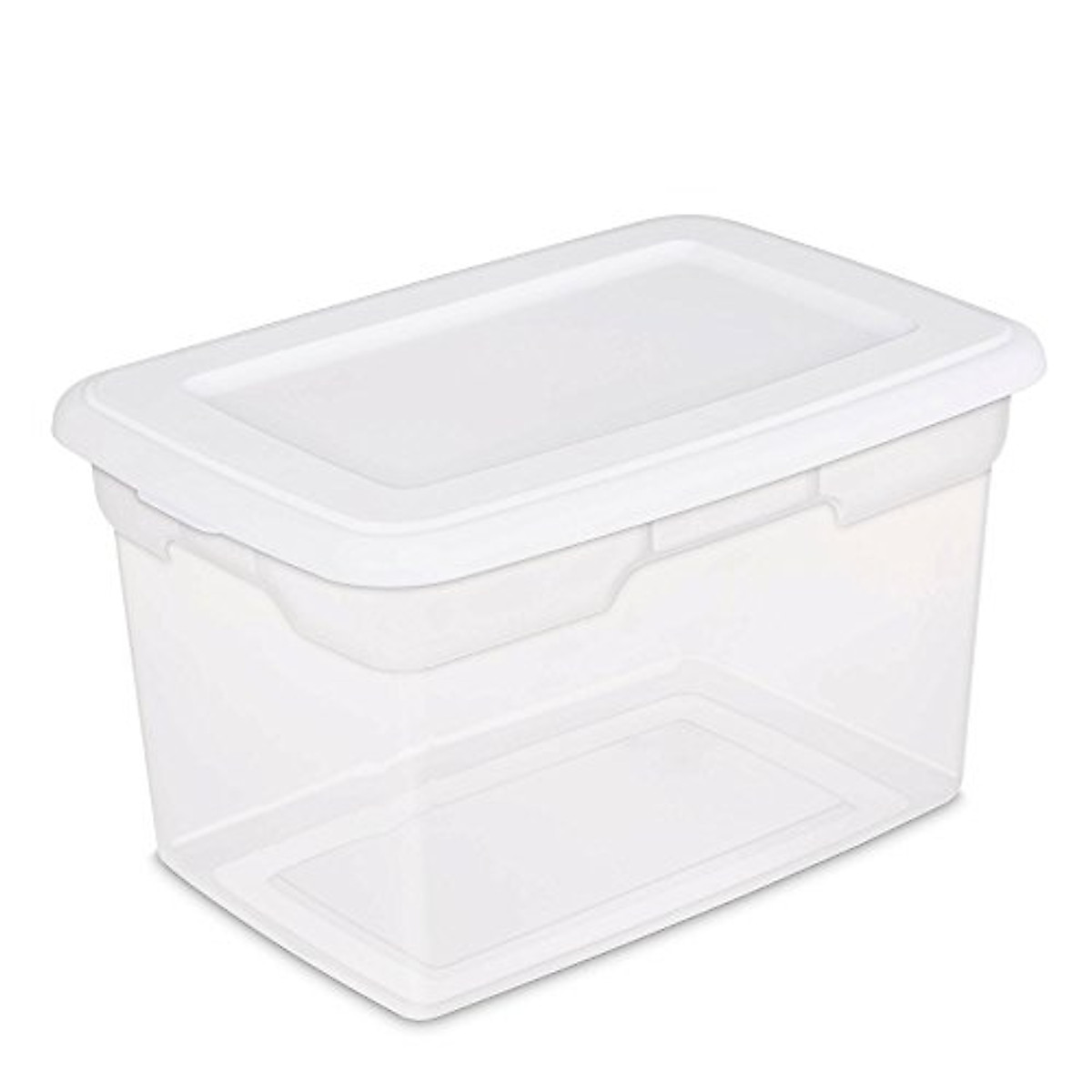 Sterilite 20-Quart White Storage Box, Case of 6