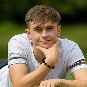 Jewelry&Card Gifts for Teens，Boys, Always Remember You Are Braver Than You Believe Bracelet, Inspirational Birthday Gift Ideas for Teenage Boys