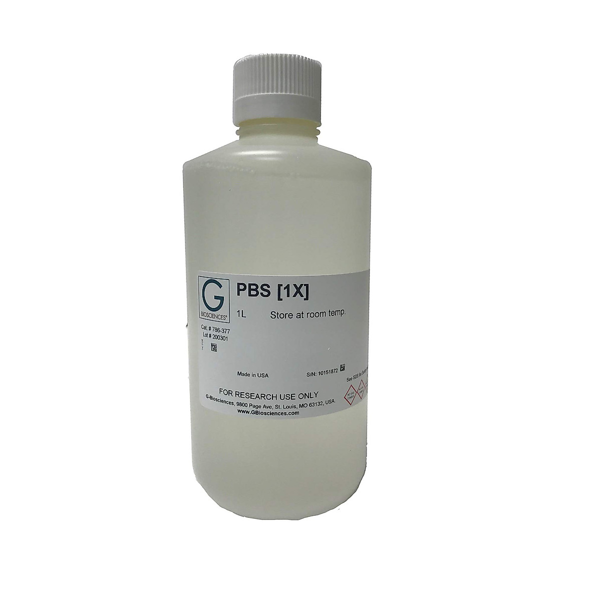 PBS [1X] (Phosphate Buffered Saline), 1 Liter