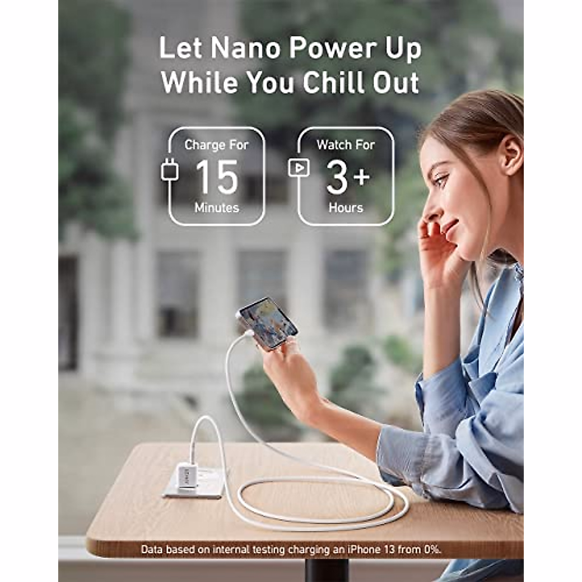 USB C Charger 20W, Anker 511 Charger ( Nano ), PIQ 3.0 Durable Compact Fast Charger with 6ft USB C to Lightning Cable (MFi Certified) for 14/14 Plus/14 Pro/14 Pro Max/13/ iPad Pro and More