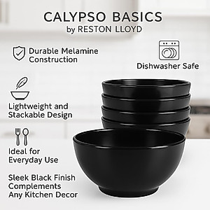 Calypso Basics by Reston Lloyd Melamine Bowl, Set of 6, Red