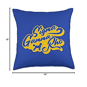 Sigma Gamma Rho Sorority Throw Pillow