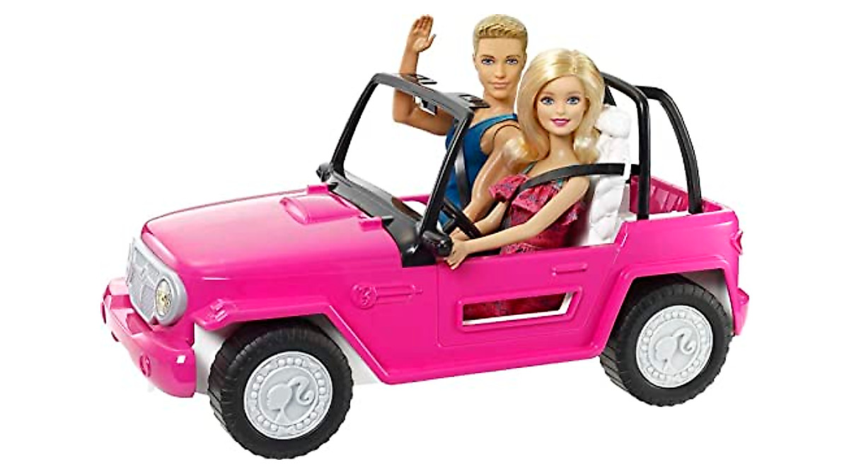 Barbie Car Beach Cruiser with Doll Set - Adventure Awaits!