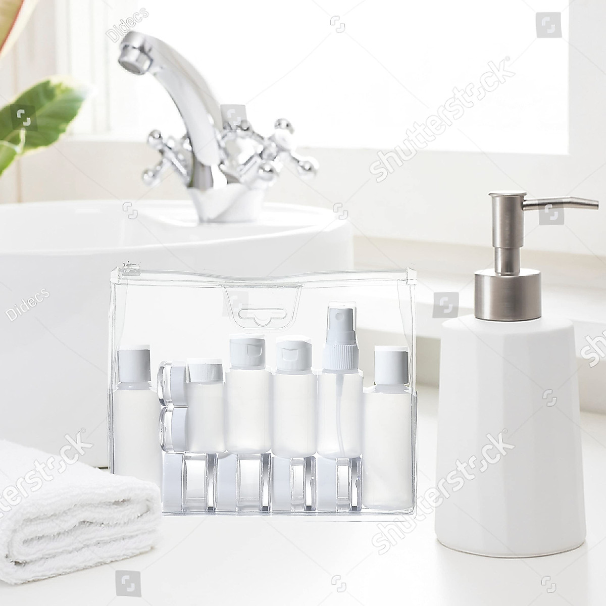 Conair Travel Sized Toiletries, TSA Approved Travel Bottles, Travel Sized Bottles by Travel Smart, 13 Piece Set