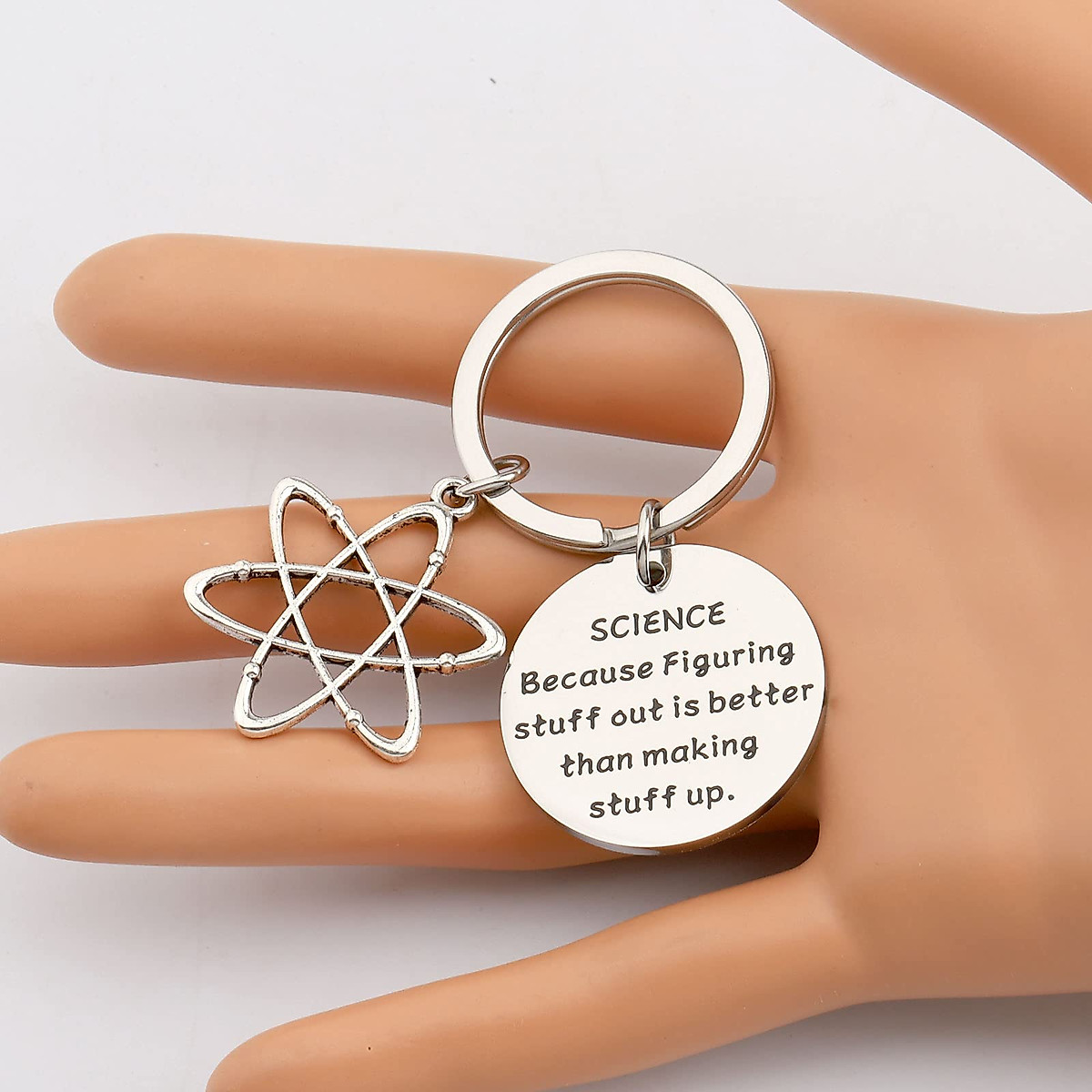 KUIYAI Science Because Figuring Stuff Out Is Better Than Making Stuff Up (stuff up keychain)