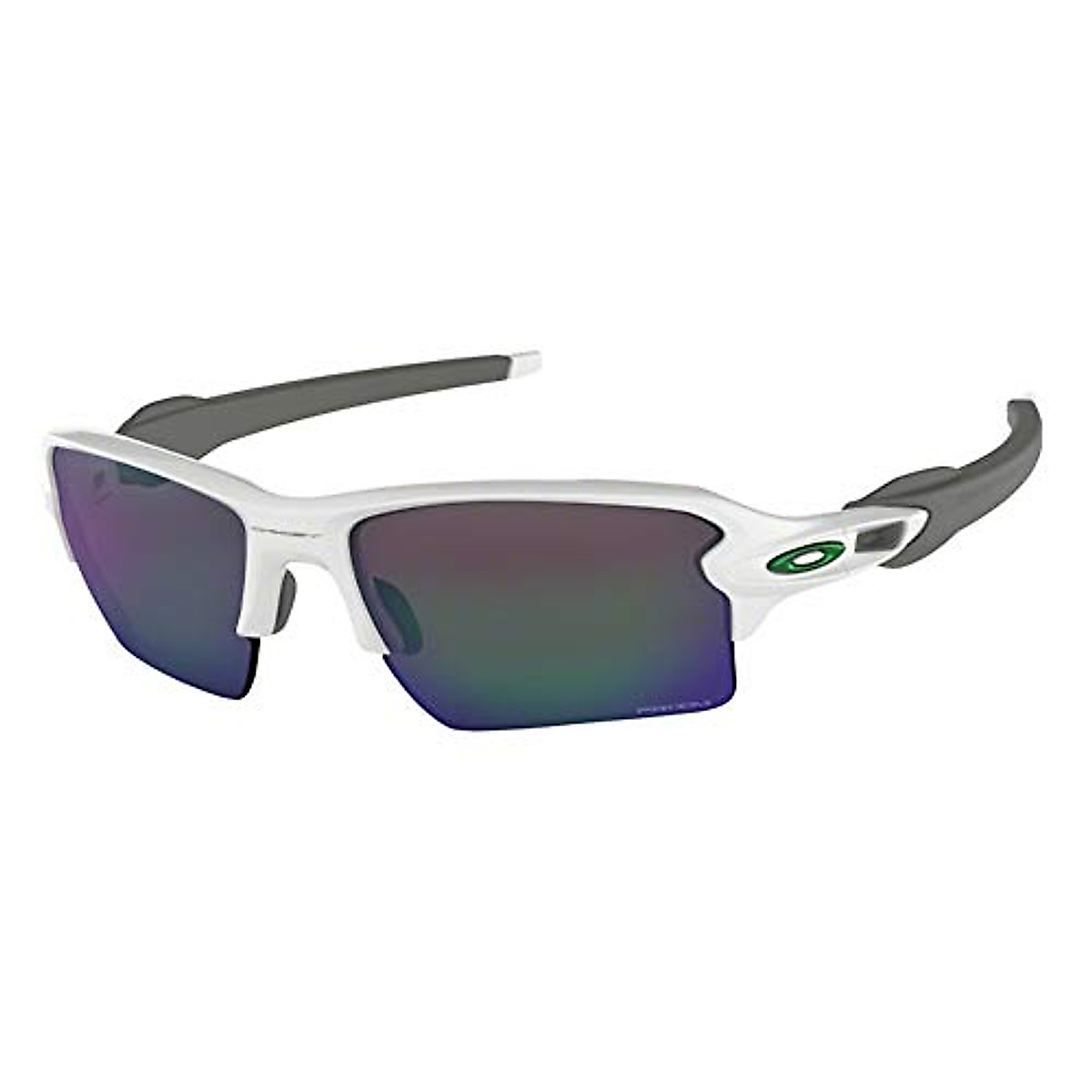 Oakley Flak 2.0 XL OO9188 918892 59M Polished White/Prizm Jade Sunglasses For Men+BUNDLE Accessory Leash Kit + BUNDLE with Designer iWear Complimentary Care Kit
