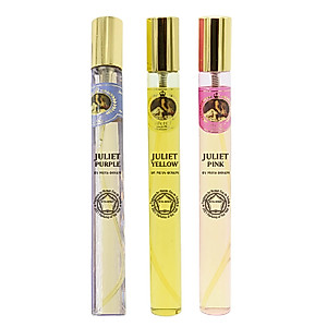 META-BOSEM Purple/Yellow/Pink Travel Size Fragrance for Women, Eau de Toilette Natural Spray, Wonderful Gift, Daytime and Casual Use, for all Skin Types, total 3.4 Fluid Ounce/105 Ml (Pack of 3)