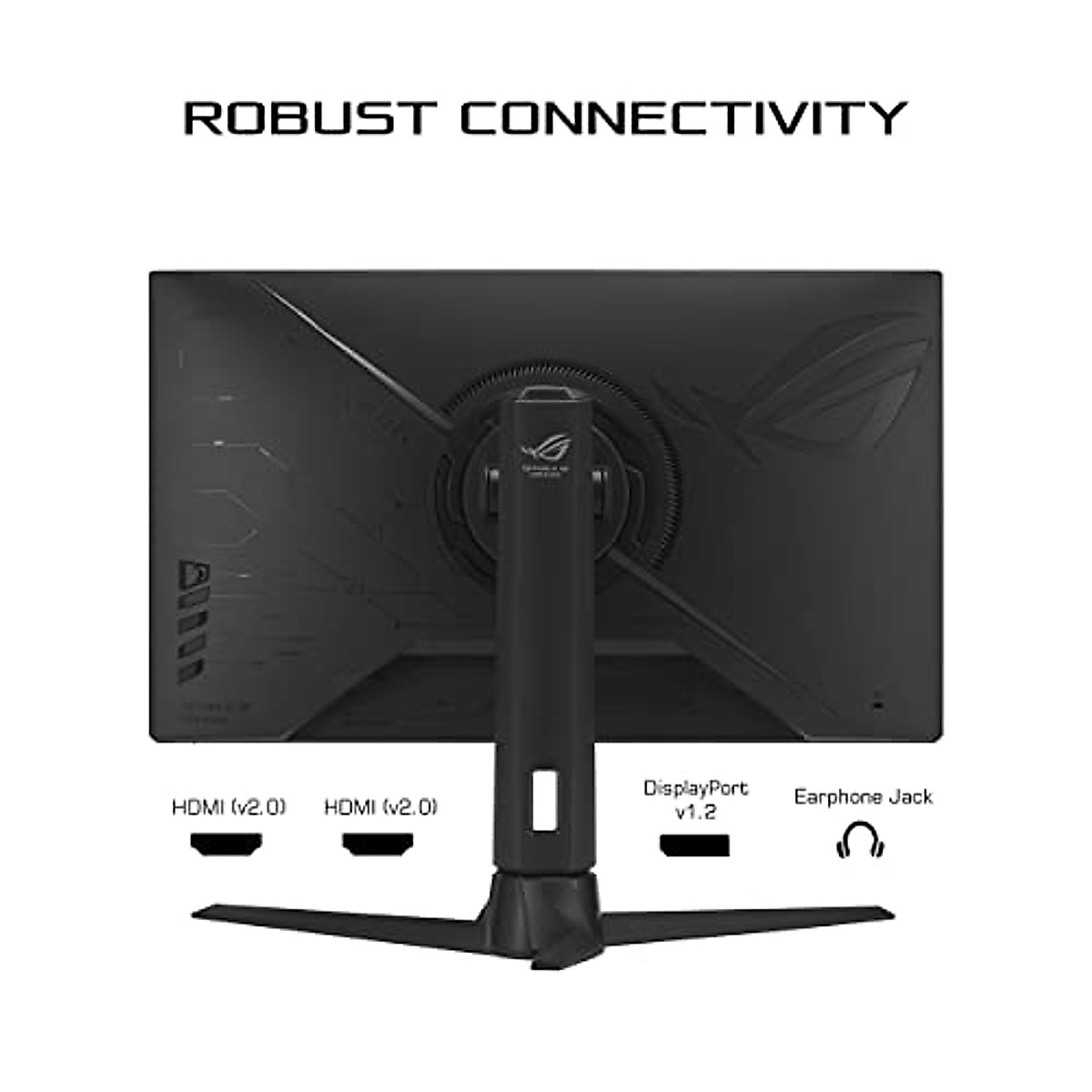 ASUS ROG Strix 24.5” 1080P Gaming Monitor (XG256Q) - Full HD, Fast IPS, 180Hz, 1ms, G-Sync Compatible/FreeSync, DisplayPort, HDMI, DisplayHDR400 , BLACK