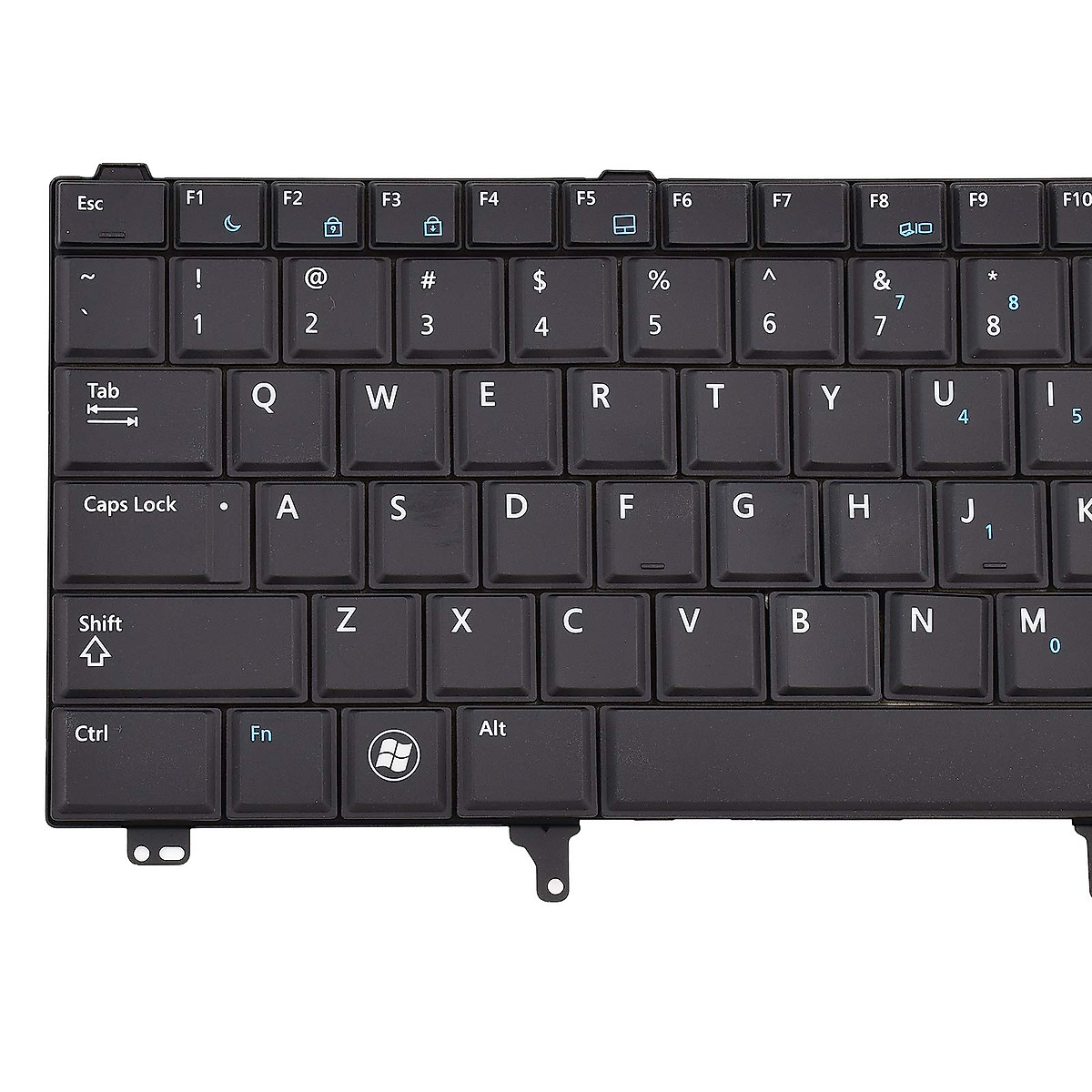 SUNMALL Replacement Keyboard with Backlit Compatible with Dell Latitude E5420 E5430 E6220 E6320 E6330 E6420 E6430 E6440 Series US Layout Black (Without Pointer Stick)