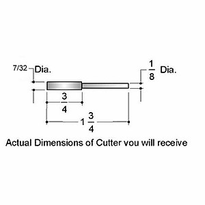 5* Grinding Stone Chainsaw Sharpener Burr Stone File 7/32" Sharpening Tool Part Accessories