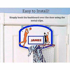 Etna Basketball Hoop Laundry/Clothes Hamper Game for Kids – Hooks Over The Door, Helps Make Dirty Clothes Fun, Can Be Personalized – Perfect For Boys and Girls Bedrooms – Shoot It, Dunk It, Wash It