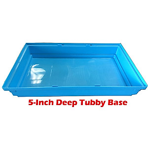 Extra Large 23" Multi-Floors Hamster Mansion Mouse Habitat Gerbil Home Rat House Small Animal Critter Expandable and Customizable Cage with Hide House Running Wheels Food Dish Water Bottle Deep Base