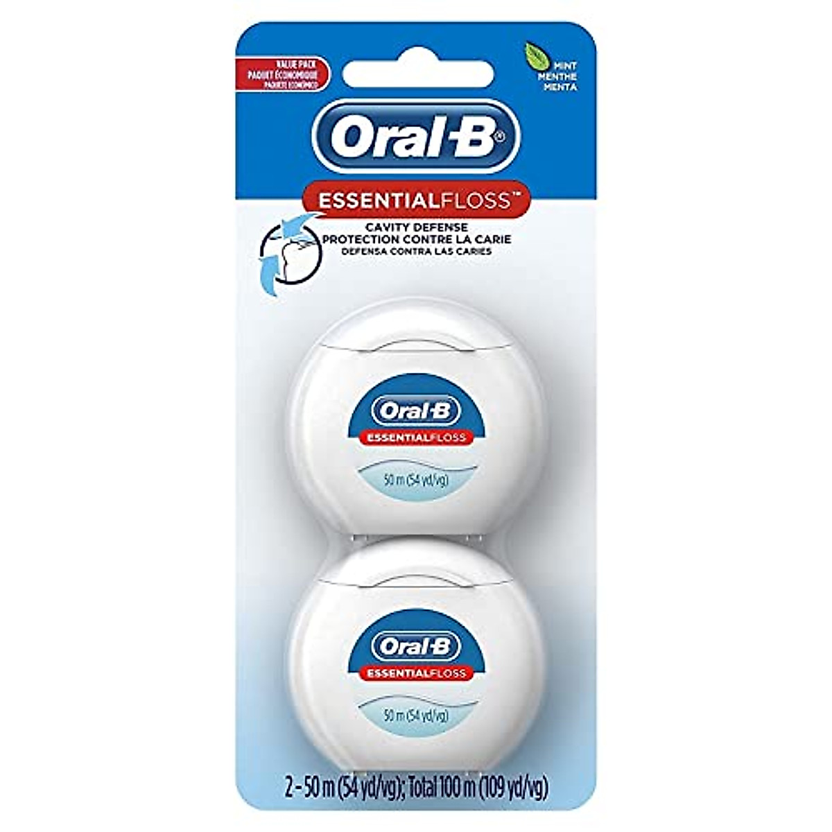 Oral-B 54 Yards Floss Mint Twin Pack (6 Twin Packs)