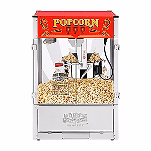 Great Northern Popcorn 6222 GNP 16 Oz. Top 4-in-1 MultiGrill Plus, 16 Ounce, Silver/red