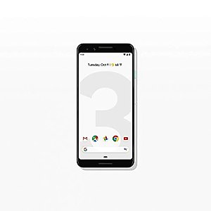 Google - Pixel 3 with 64GB Memory Cell Phone (Unlocked) - Clearly White (Renewed)