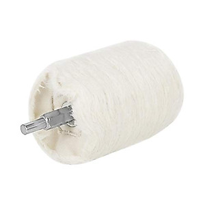 X AUTOHAUX Car 60mm Buffing Pad Column Wheel Polishing Pad for Drill W/ 6mm Handle