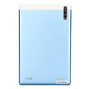 8 inch Tablet, 1920 x 1080 Dual Camera Tablet for Kids 2-5, 8000mAh Dual SIM Dual Standby RAM 4GB ROM 64GB HD Tablet with Three Card Slots, Tablet PC Suitable for 6.0 (Blue)