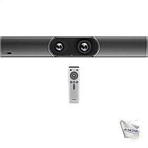 GTW Yealink A30-010-TEAMS all-in-one Collaboration bar with VCR20 remote, Connects to Deskphone, PC/Mac, Softphones - Works with Teams, Zoom, RingCentral, 8x8, Vonage, Microfiber Included
