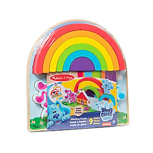 Melissa & Doug Blue's Clues & You! Wooden Rainbow Stacking Puzzle (9 Pieces)