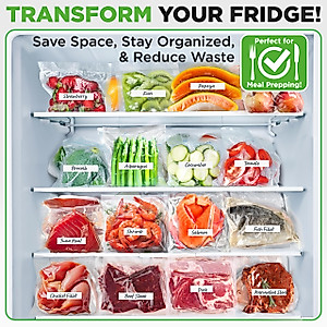 NutriChef Vacuum Sealer Bags 8x50 Rolls 2 pack for Food Saver, Seal a Meal, NutriChef, Weston. Commercial Grade, BPA Free, Heavy Duty, Great for vac storage, Meal Prep or Sous Vide