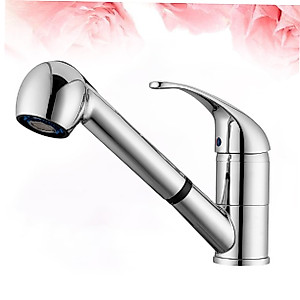 Angoily Water Faucet Sink Water Tap Out Spray Tap Bathtub Faucets Water Dispenser Faucet Bathroom Faucets Single Faucet Sprayer Faucets for Bath Sinks Bar Kitchen Faucet Pull-Out