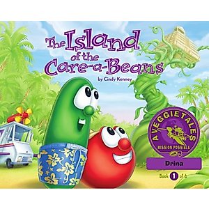 The Island of the Care-a-Beans - VeggieTales Mission Possible Adventure Series #1: Personalized for Drina (Girl)