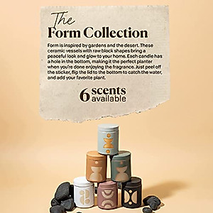 Paddywax Candles FR1203Z Form Collection Scented Candle, 12-Ounce, Tobacco Flower