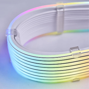 Lian-Li Strimer Plus V2 12VHPWR 3x 8-Pin Female to 12+4-Pin Male ARGB Extension Cable, 8-Light Guides