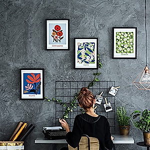 9 Pcs Flower Market Poster Print London Tokyo Copenhagen Flower Wall Art Aesthetic Flower Canvas Poster Unframed Florist Wall Decor Pictures for Wall Living Room Bathroom Decor, 8x10'' (Plant Style)