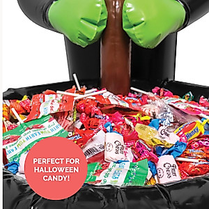 48" Inch Inflatable Witches Cauldron Candy Holder Bowl - Up to 72 Drink Beverage Cooler and Ice Chest Party - Inflables De Halloween Enfriador Candy Caldron