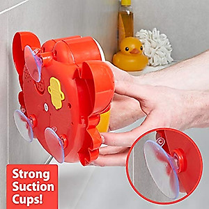 Chuchik Crab Bubble Bath Maker for The Bathtub. Blows Bubbles and Plays 24 Children’s Songs – Baby, Toddler Kids Bath Toys Makes Great Gifts for Toddlers – Sing-Along Bath Bubble Machine (Light-Red)