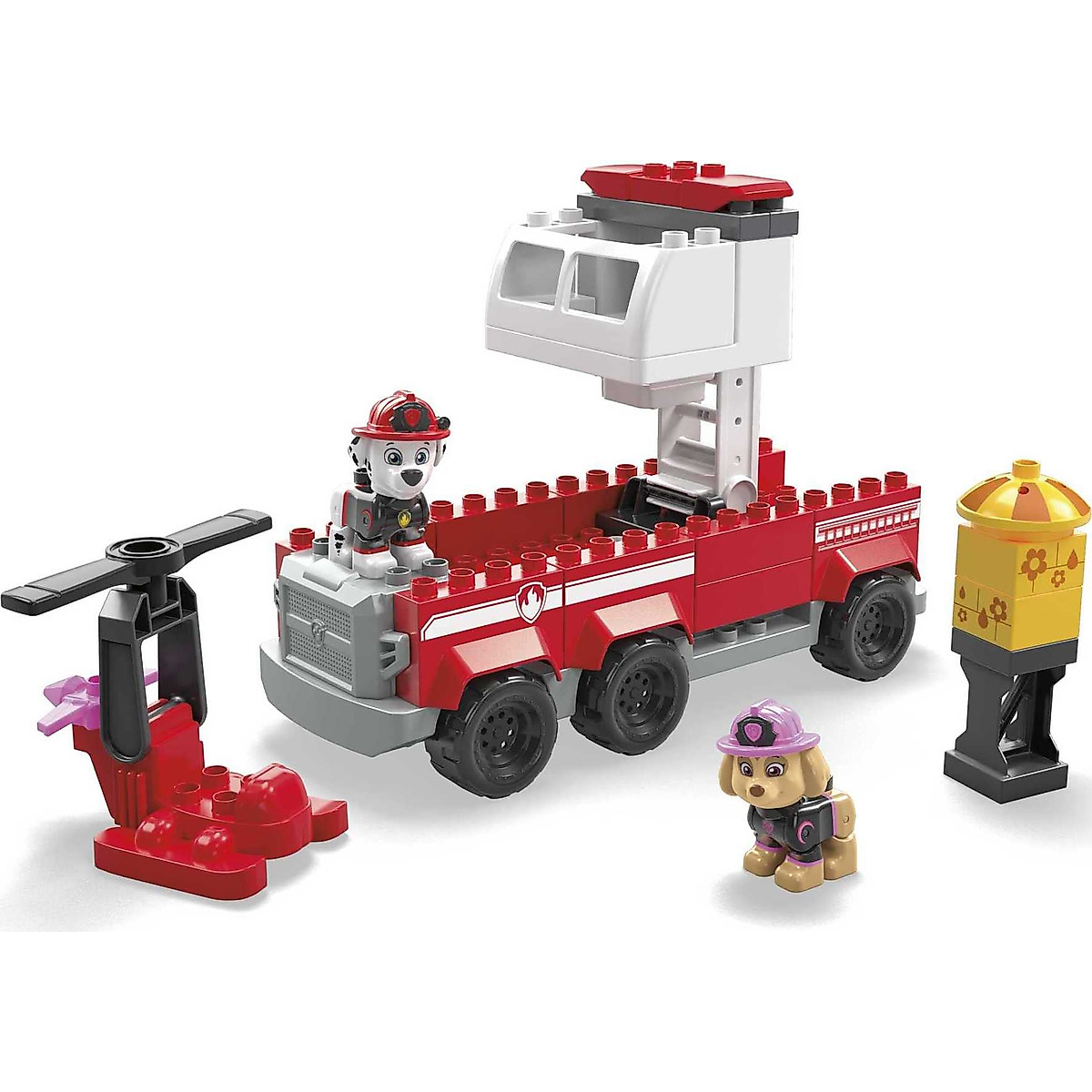 MEGA BLOKS PAW Patrol Toddler Building Blocks Toy, Marshall's Ultimate Fire Truck with 37 Pieces, 2 Figures, Gift Ideas for Kids Age 3+ Years