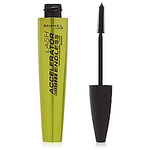 Rimmel London Lash Accelerator Endless Volume Mascara, Micro-Fiber Formula, No Clumps, Grow-Lash Complex, 003, Extreme Black, 0.33 oz